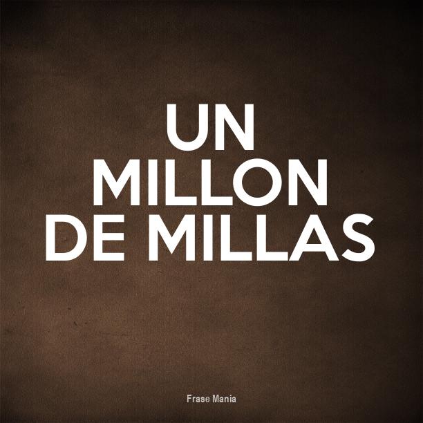 Cartel para: Un millon de millas