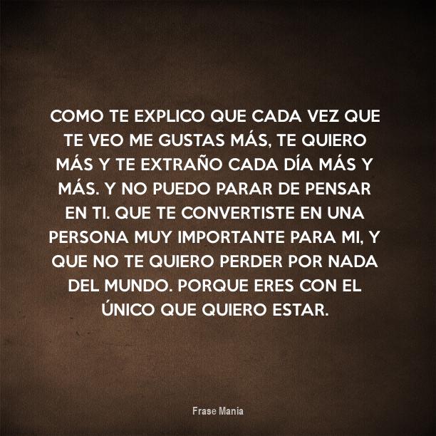 Cartel para: Como te explico que cada vez que te veo me gustas más, te ...