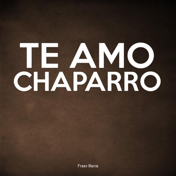 Cartel para: te amo Chaparro