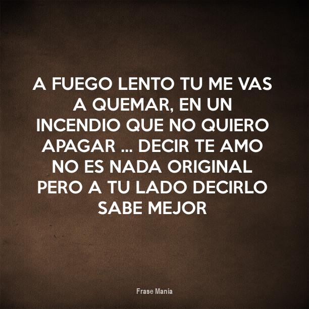 Cartel para: A fuego lento tu me vas a quemar, en un incendio que no ...