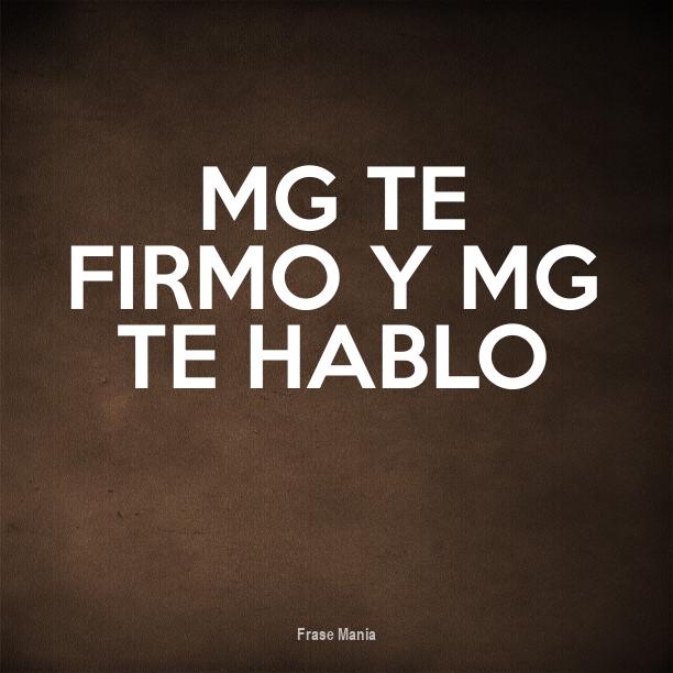 Cartel para: Mg te firmo Y MG te hablo