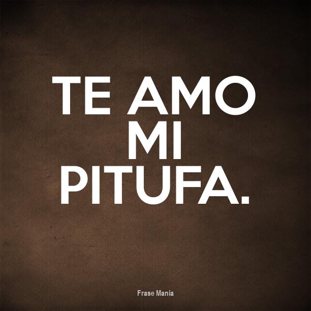 Cartel para: Te amo mi pitufa.