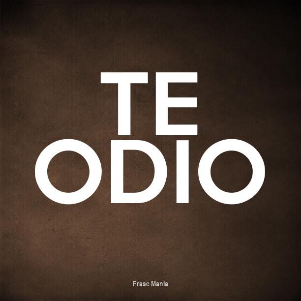 Cartel para: Te odio