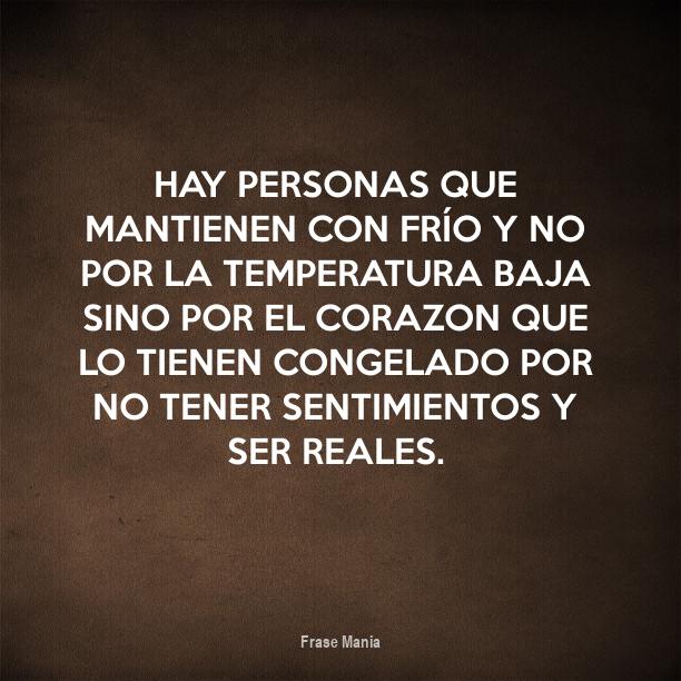 Cartel para: Hay personas que mantienen con frío y no por la ...