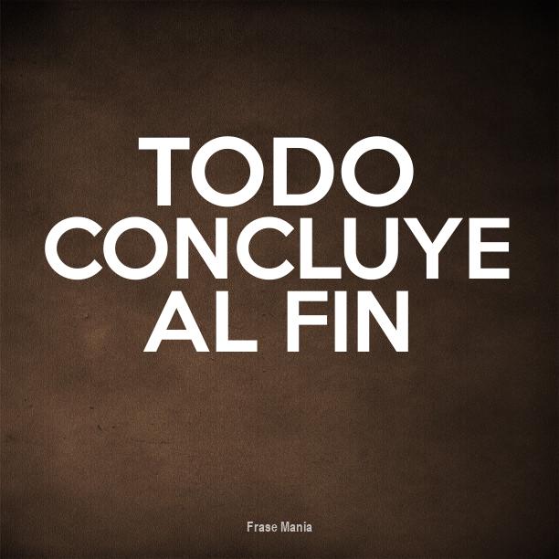 Cartel para: Todo concluye al fin