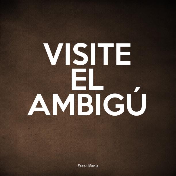 Cartel para: VISITE EL AMBIGÚ